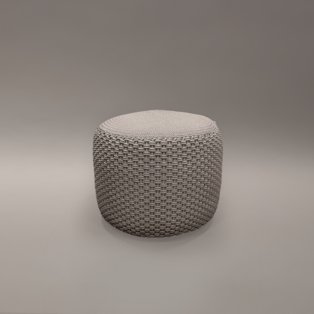 BERENICE POUF SMALL TORTORA – B. David Levine