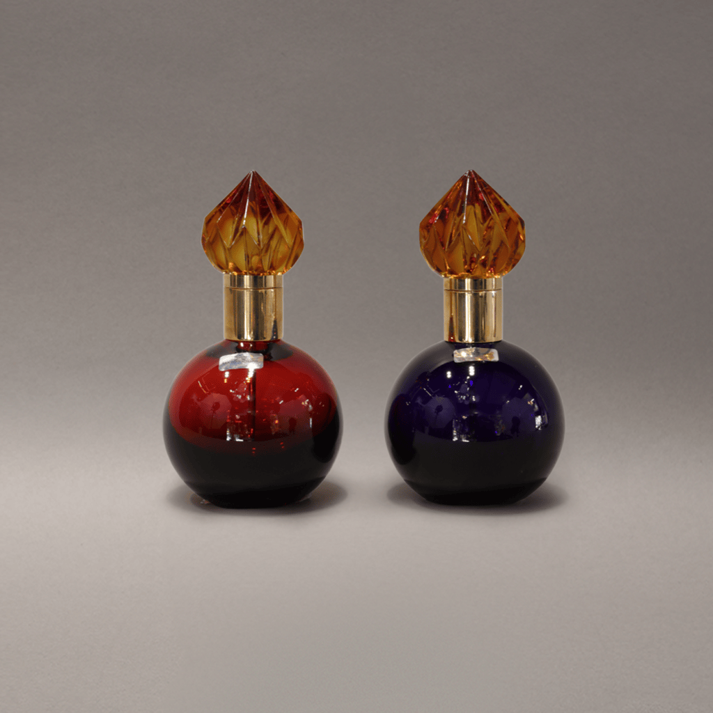 CRYSTAL PERFUME BOTTLES – RED – B. David Levine